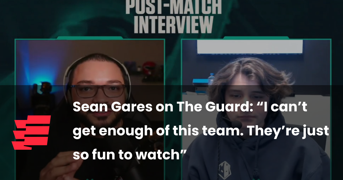 Sean Gares on The Guard: “I can’t get enough of this team. They’re just ...